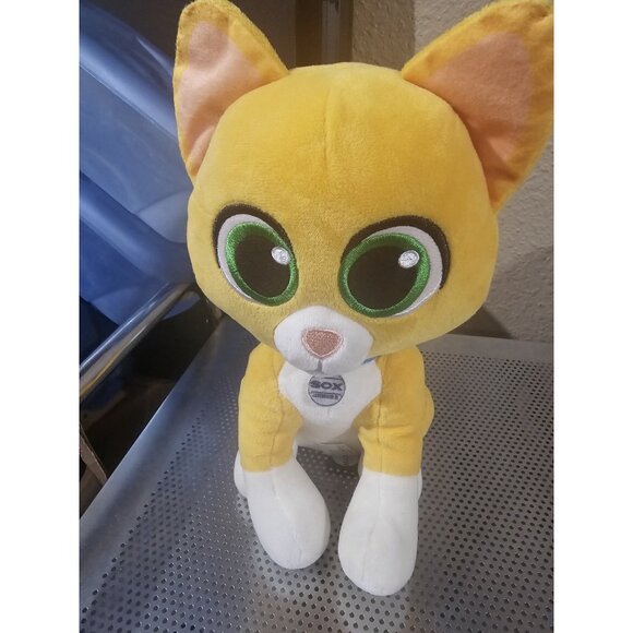 Disney | Toys | Disney Lightyear Sox Cat Plush Toy Yellow White Stuffed ...